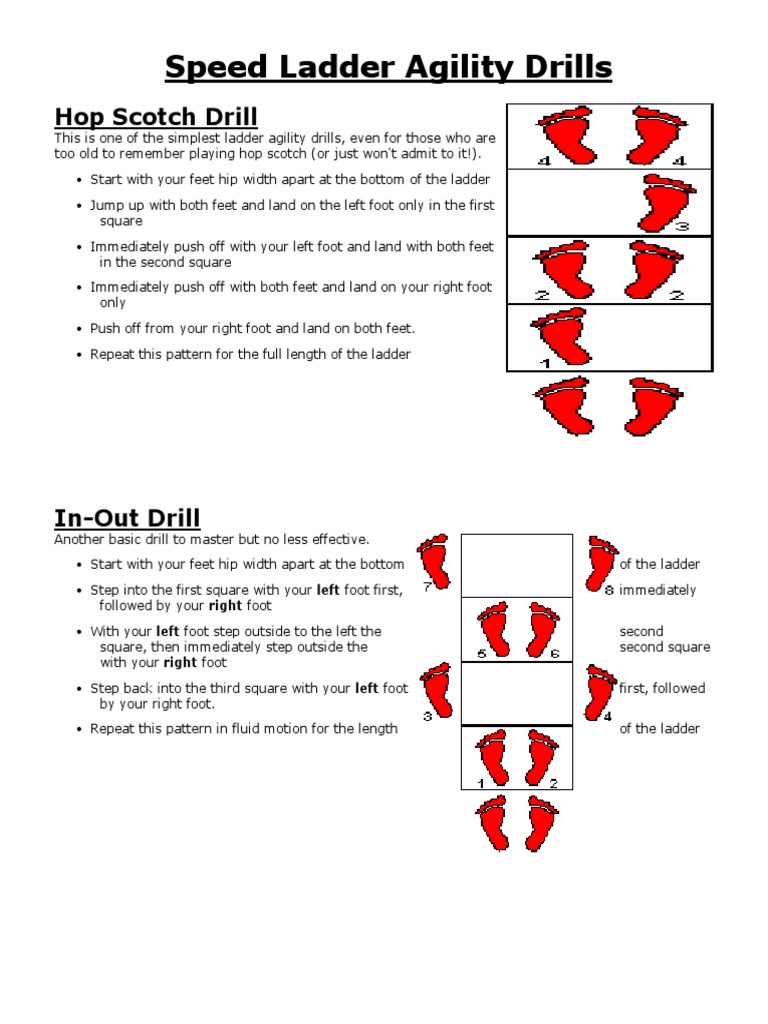 Speed Ladder Agility Drill | PDF | Sports | Leisure