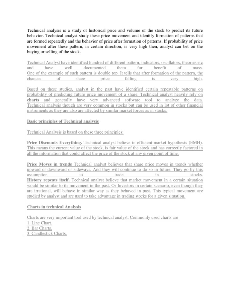 Understanding Technical Analysis Basics | PDF | Technical Analysis ...