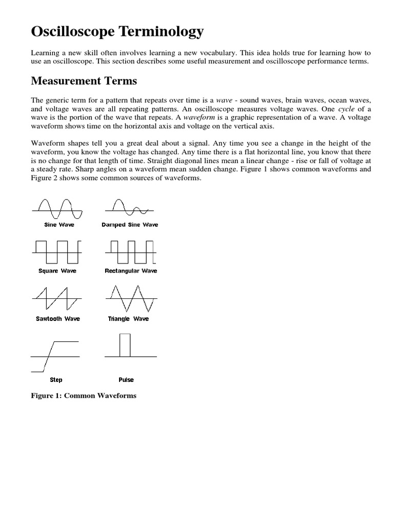Oscilloscope Tutorial | PDF | Amplitude | Phase (Waves)