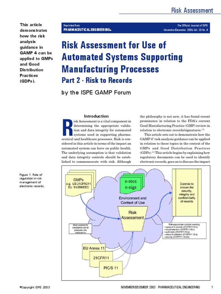 Risk Assessment in Automated Manufacturing Practices 2 | PDF | Risk ...
