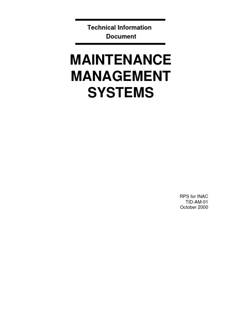 Maintenance Management System | PDF | Inventory | Human Resources