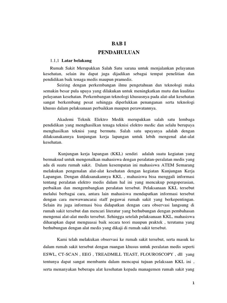 Kunjungan Kerja Lapangan ATEM Semarang | PDF