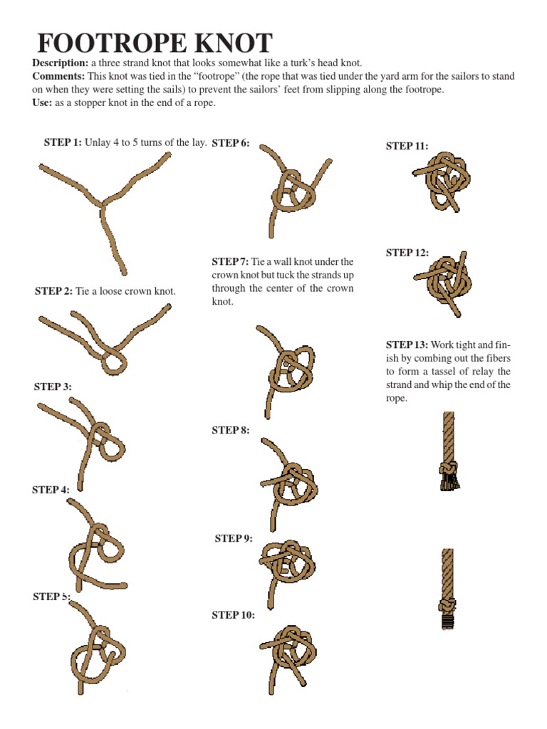 Footrope Knot | PDF | Home & Garden
