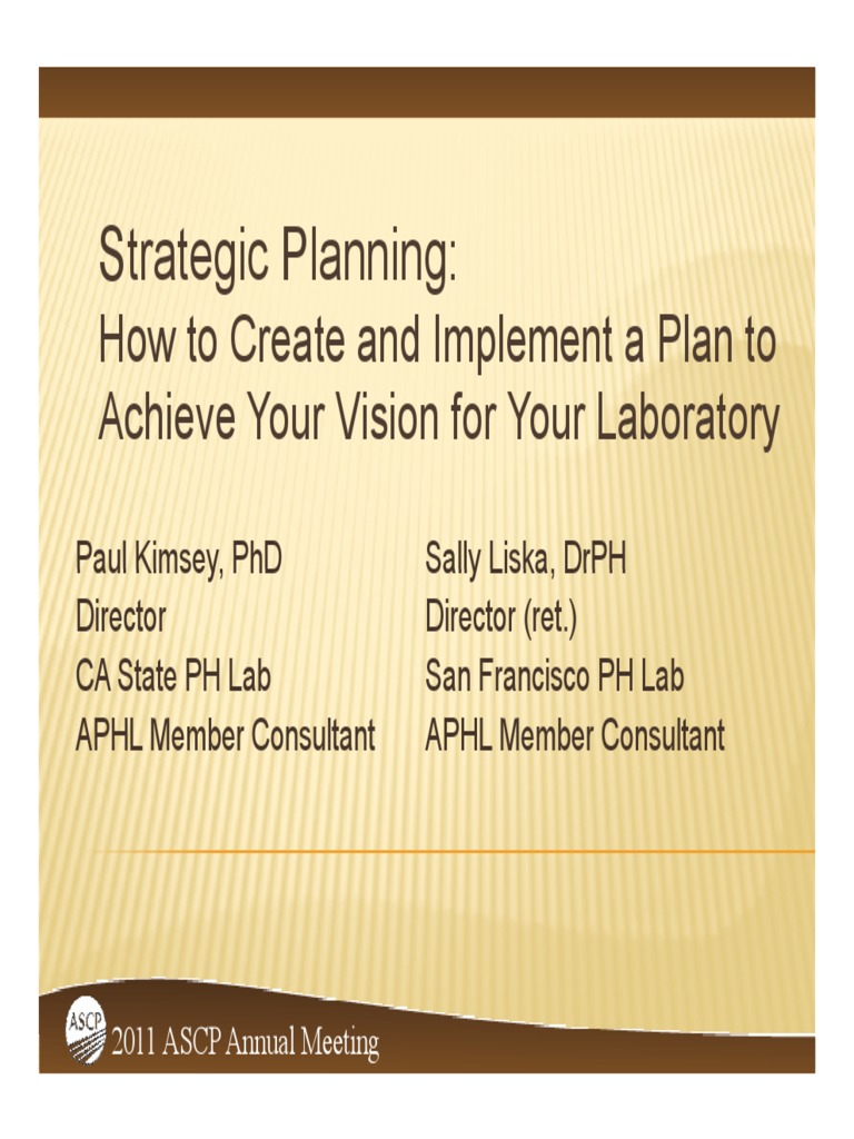 Strategic Planning: How To Create and Implement A Plan To Achieve Your ...