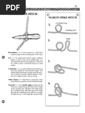 Marlin Spike Hitch
