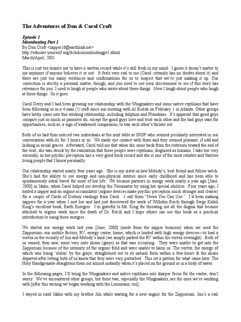 The Adventures of Don and Carol Croft All | PDF | Nature