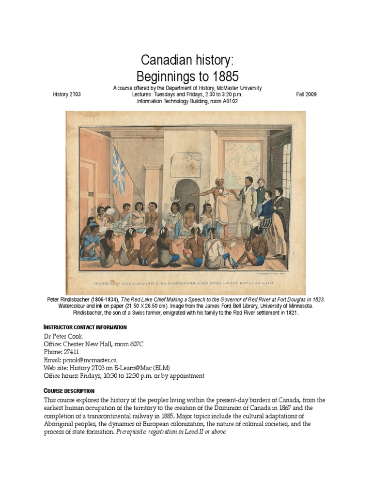 History 2T03 Syllabus | PDF | Lecture | Teaching Assistant