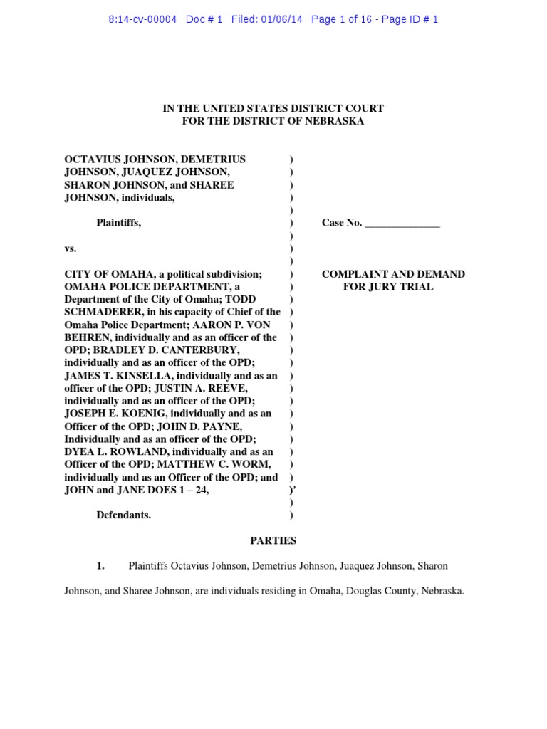 183 - Complaint File Stamped | PDF | Probable Cause | Damages