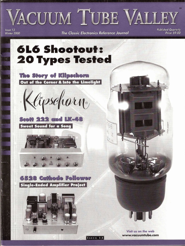 Vacuum Tube Valley Magazine VTV13 | PDF