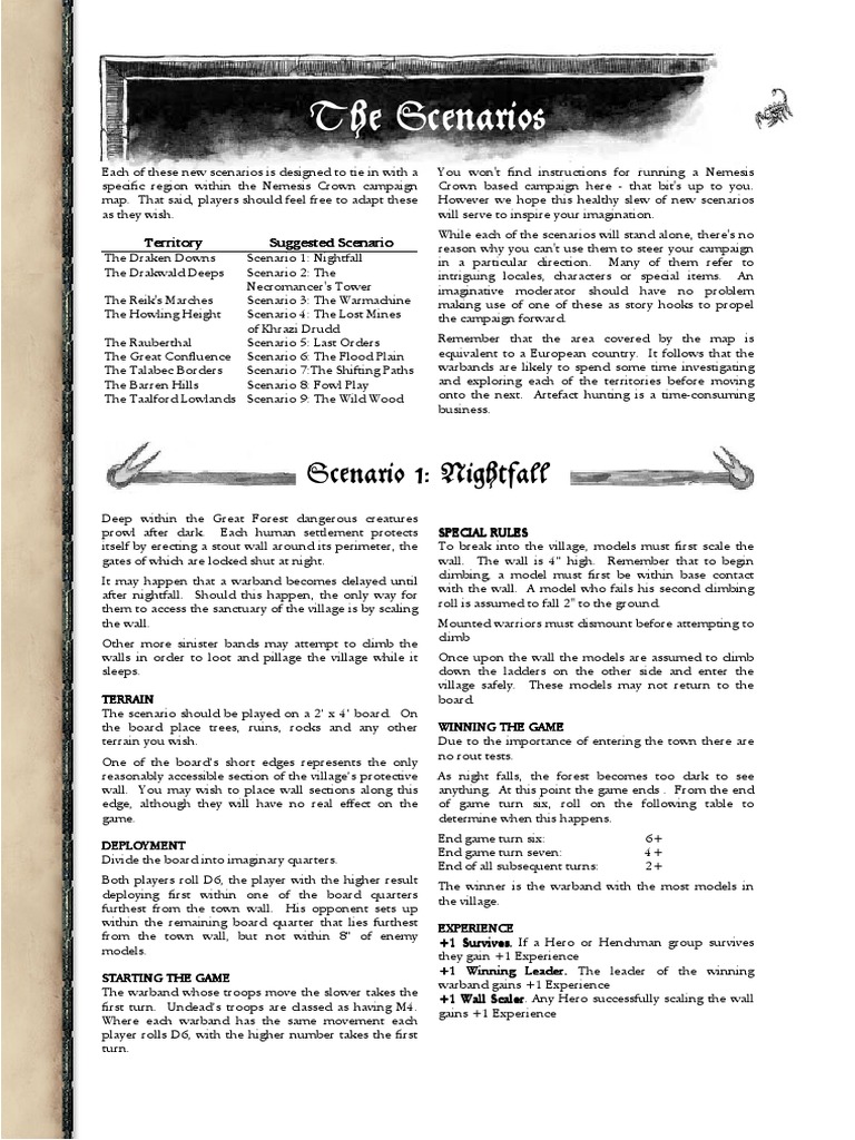 Mordheim - Nemesis Crown Scenarios | PDF | Orc (Middle Earth) | Shell ...