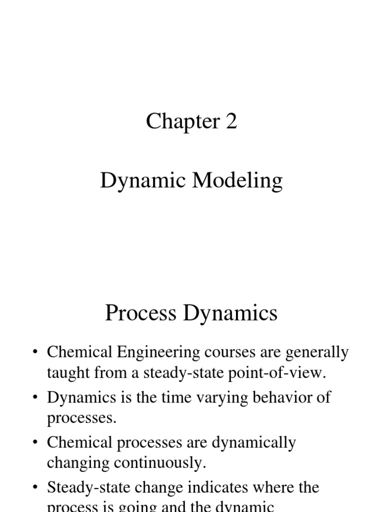 Process Dynamic Modelling | PDF | Equations | Control System
