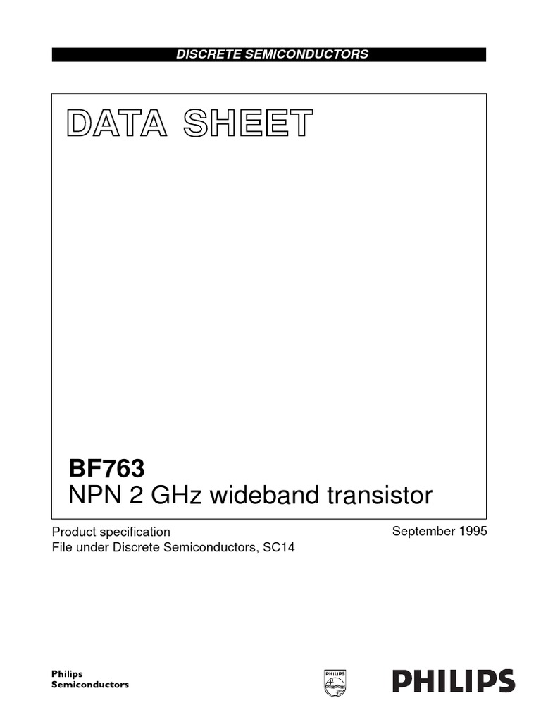 BF 763 Data Sheet | Download Free PDF | Bipolar Junction Transistor ...