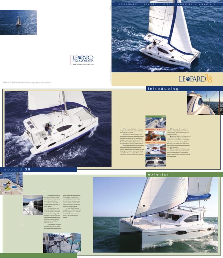 Leopard 38 Brochure | PDF | Hull (Watercraft) | Watercraft