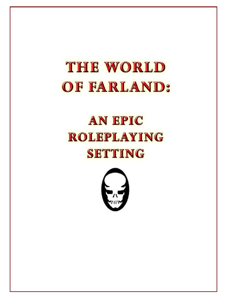 Farland | PDF | D20 System | Seven Deadly Sins