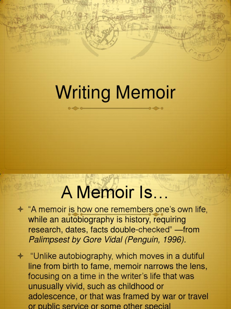 Memoir Intro | PDF