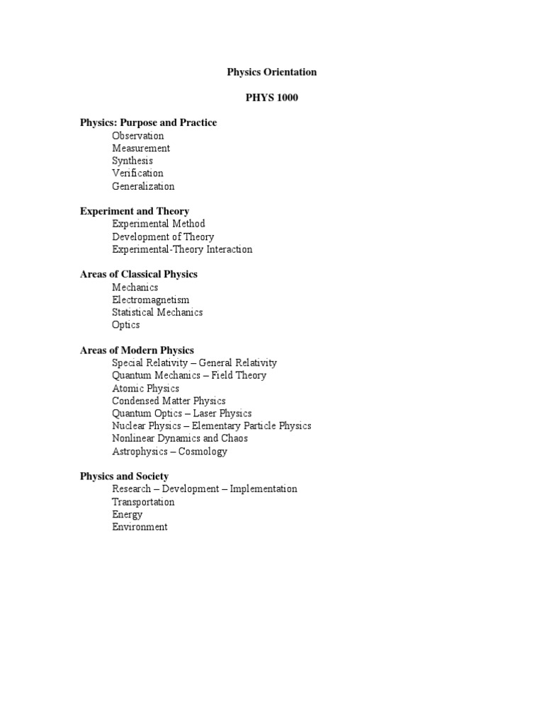 Physics Syllabus Georgia Tech | PDF | Field (Physics) | Quantum Mechanics