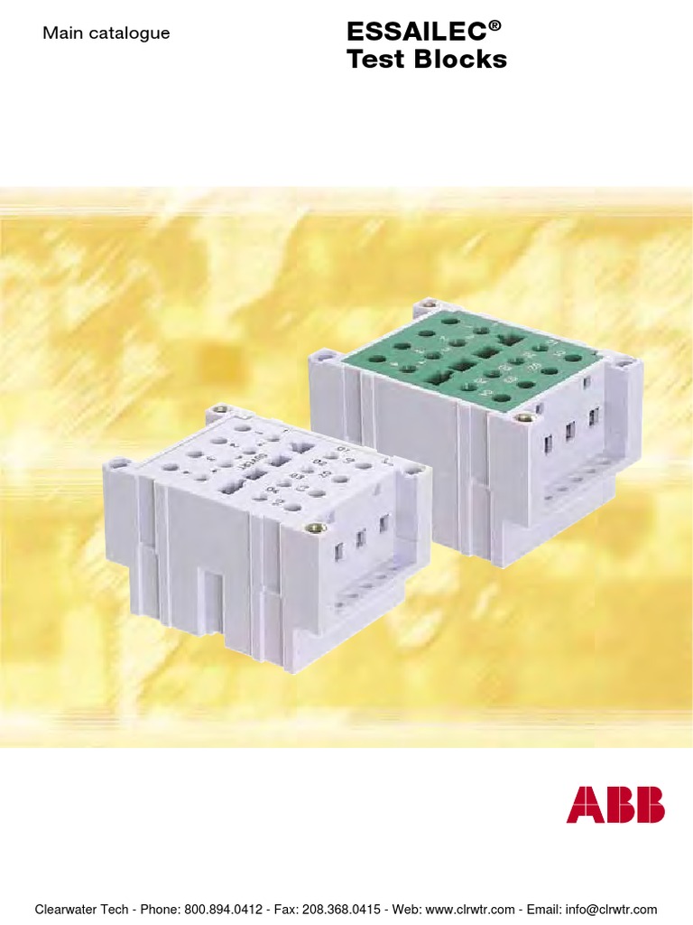 Entrelec Essailec Test Connectors PDF | PDF