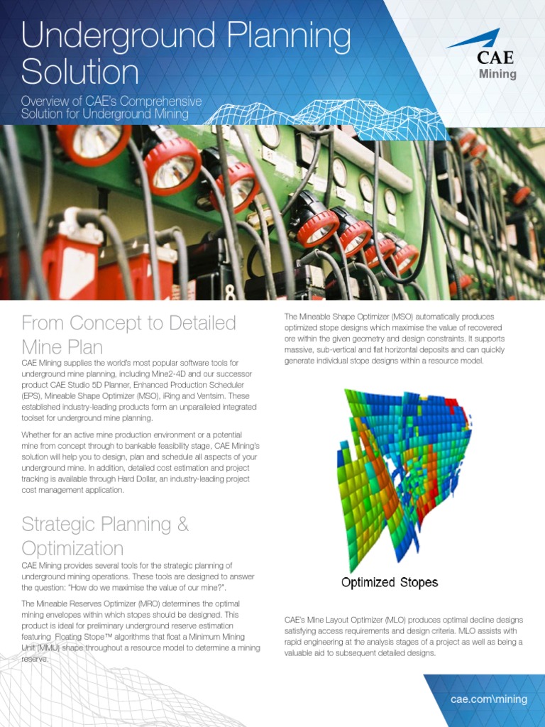 Underground Planning Solution | PDF | Computer Aided Design | Mining