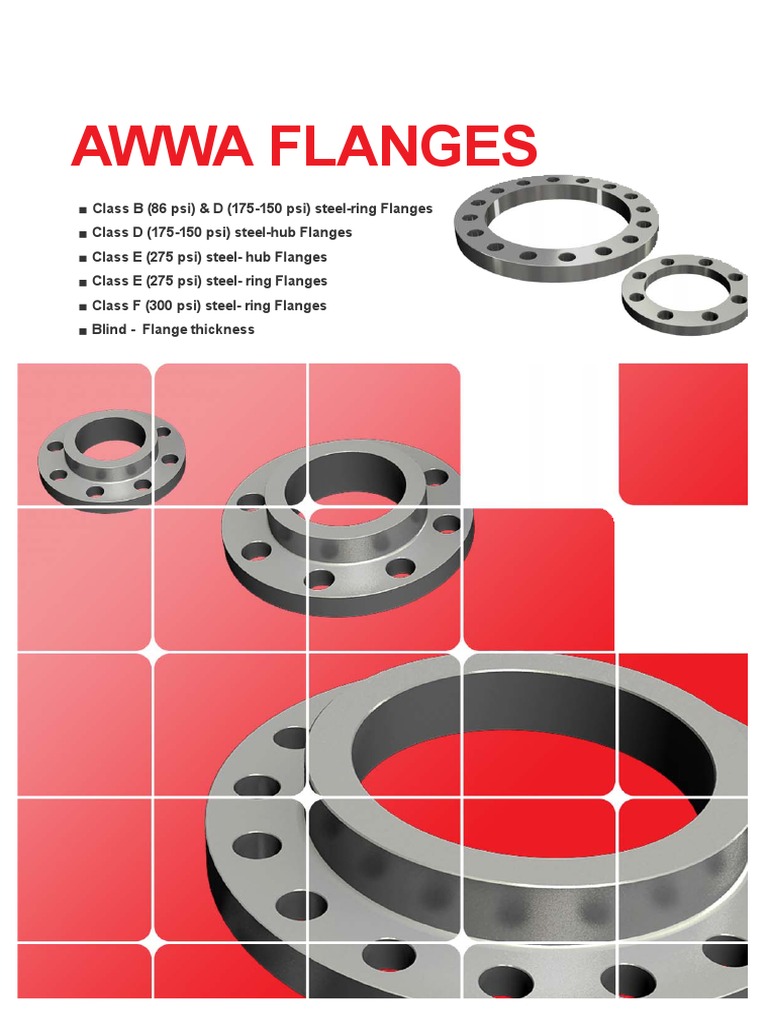 AWWA Flanges | PDF | Building Engineering | Building Materials