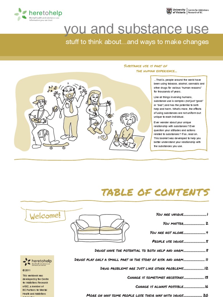 You and Substance Use Workbook | PDF | Psychoactive Drugs ...