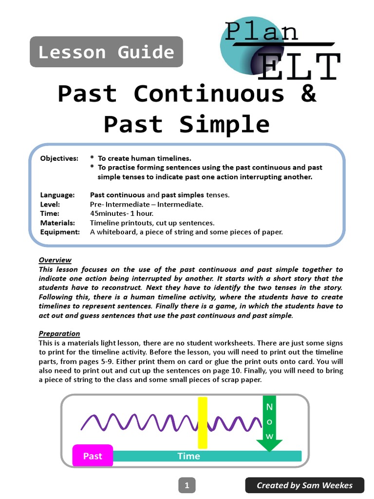 Past Continuous Past Simple | PDF | Grammatical Tense