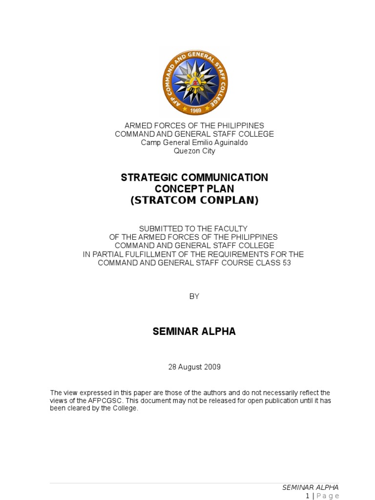 Stratcom Alpha | PDF | Strategic Communication | Public Diplomacy