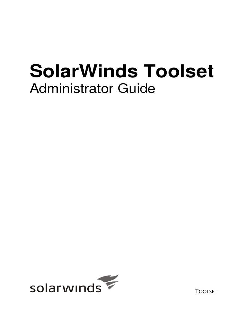 Solarwinds Engineer's Toolset Administrator Guide | PDF | Domain Name ...