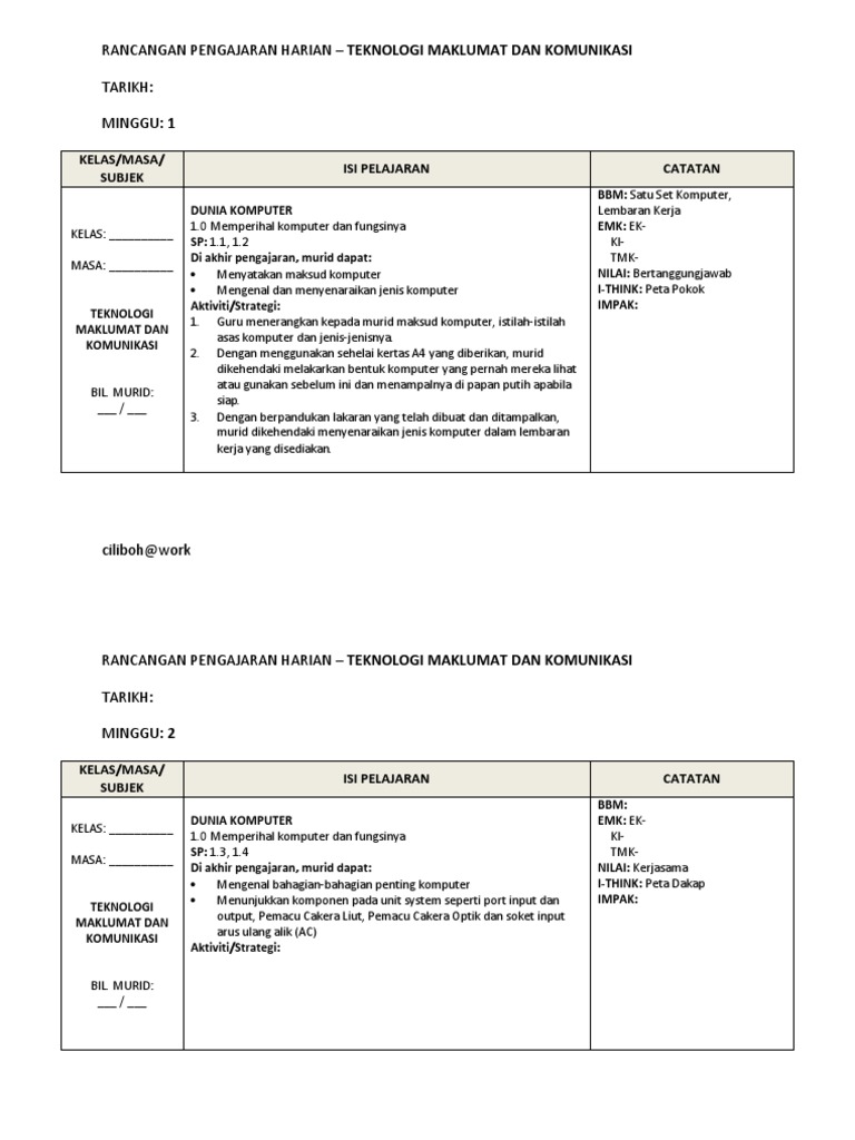 Rph Ringkas Tmk Tahun 4
