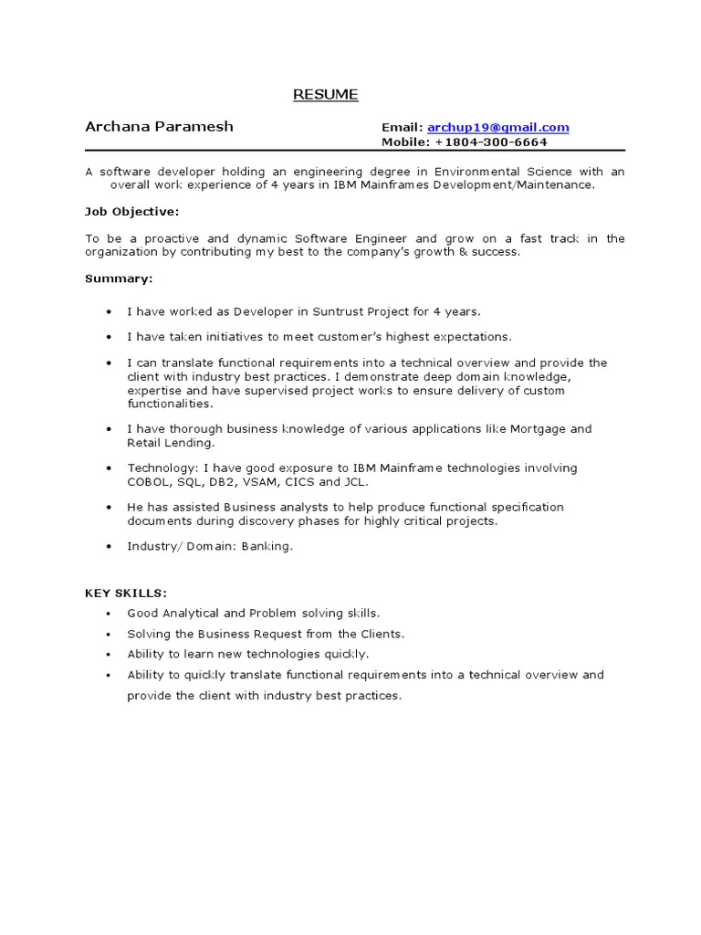 Archana Resume | PDF | Science And Technology | Computing