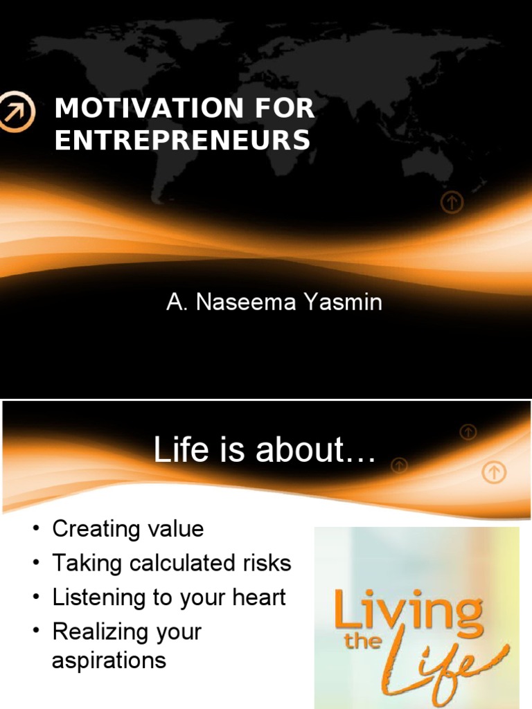 Entrepreneurial Motivation Explained | PDF | Career & Growth | Business