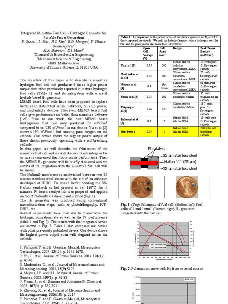 Fuel Cell H2 Miniature | PDF | Fuel Cell | Cathode
