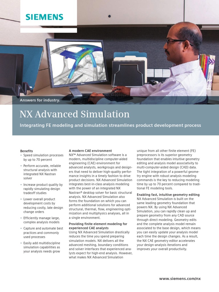 NX Advanced Simulation: Integrating FE Modeling and Simulation Streamlines Product Development ...