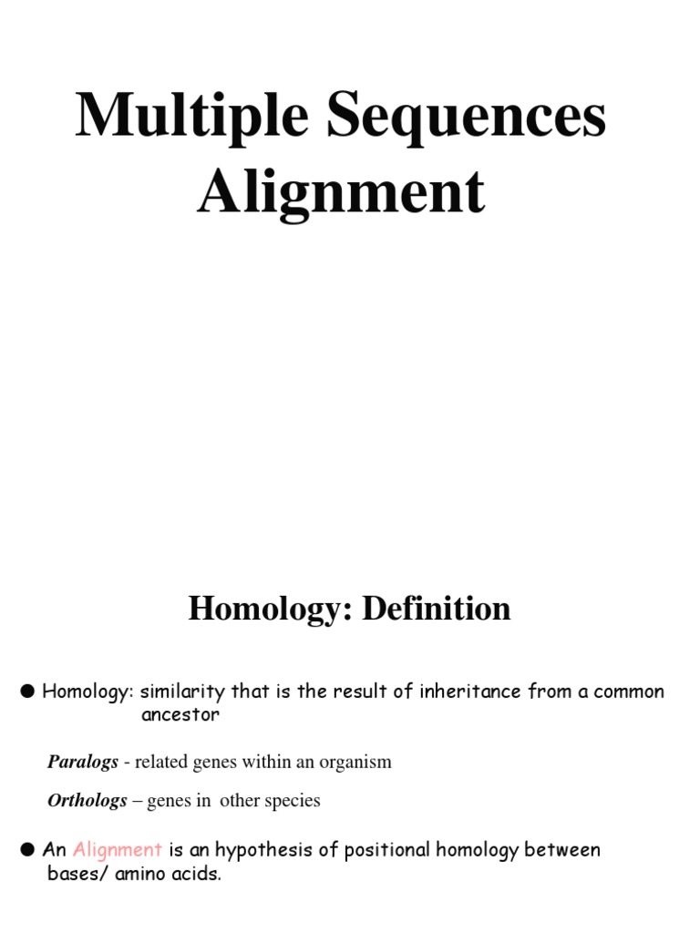 Multiple Seq Alignment | PDF | Sequence Alignment | Computational Biology