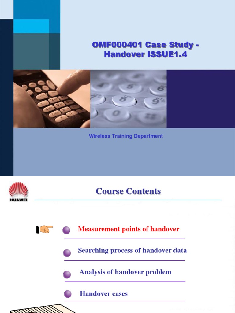 OMF000401 Case - Syis-Handover ISSUE1.4 | PDF