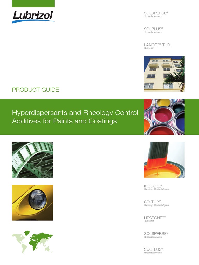Lubrizol Product Guide | PDF | Paint | Rheology