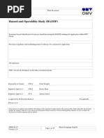 Hazard Identification HAZID Study Worksheet Template | PDF