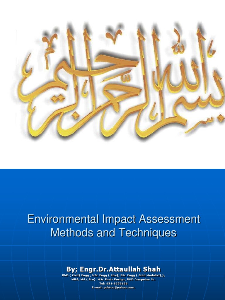 Lec 2 Eia Methods Download Free Pdf Environmental Impact Assessment