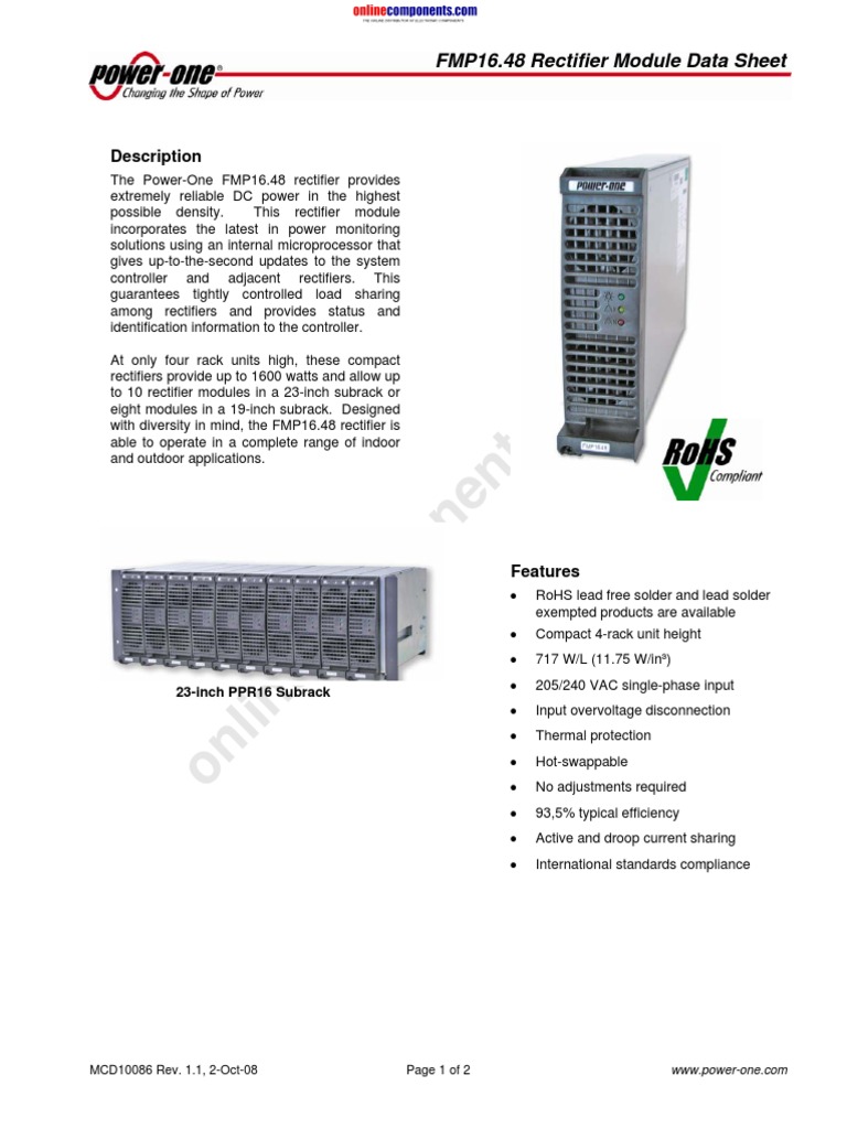 FMP 1648 | PDF | Rectifier | Electromagnetic Compatibility