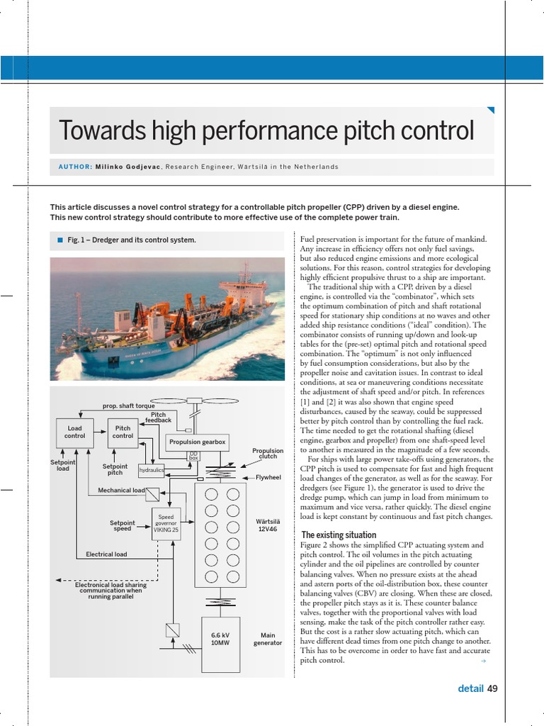 Wartsila CPP Paper | PDF | Marine Propulsion | Propeller