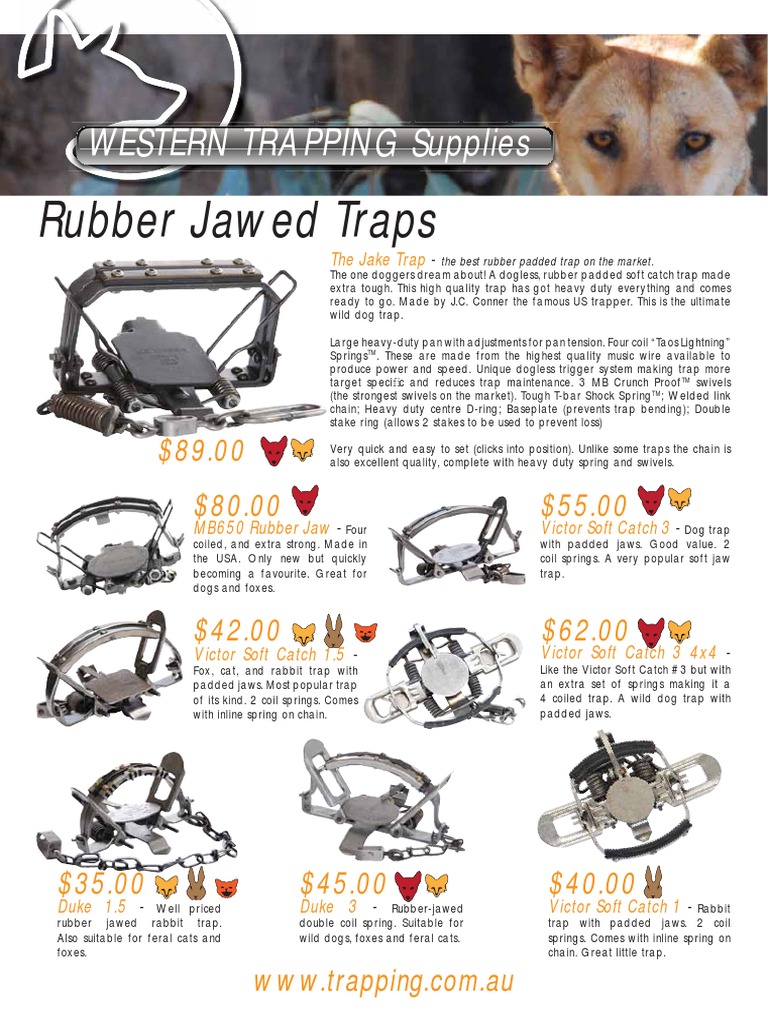 WesternTrapping Brochure PDF | PDF | Trapping | Animals And Humans