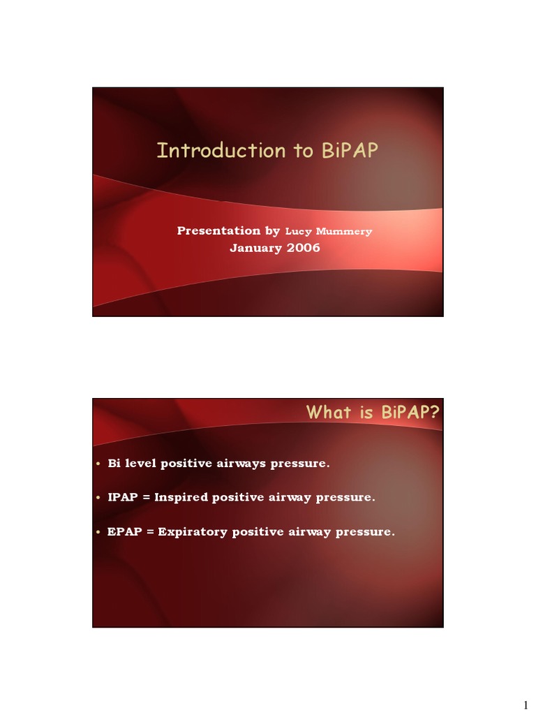Bi PAP | PDF | Respiratory System | Lung