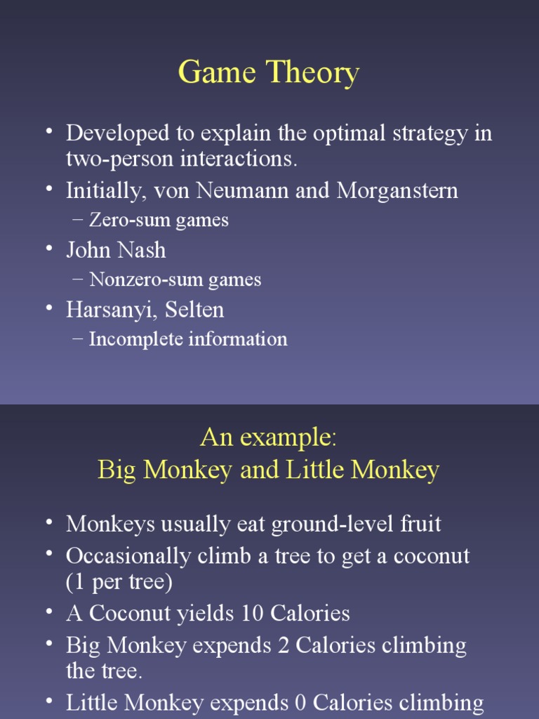 Game Theory1 | PDF | Games & Activities | Teaching Methods & Materials