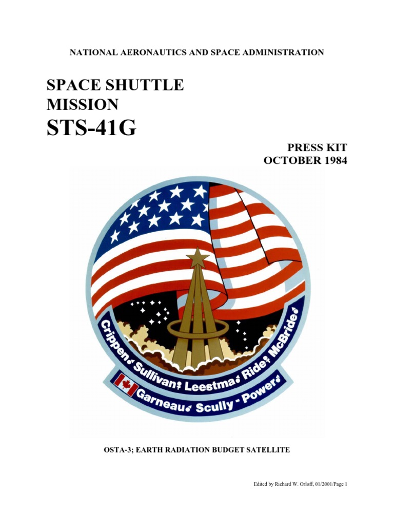 NASA Space Shuttle STS-41G Press Kit | PDF | Nasa | Canadarm