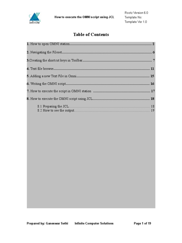 Execute OMNI Script with JCL Guide | PDF | Computer Architecture ...
