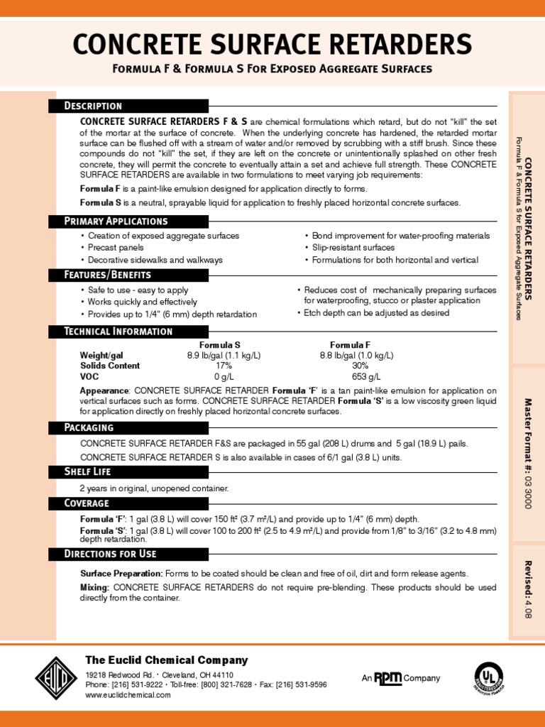 Concrete Surface Retarders | Concrete | Water