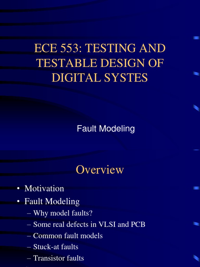 Fault Modeling Pdf Electronic Circuits Mosfet