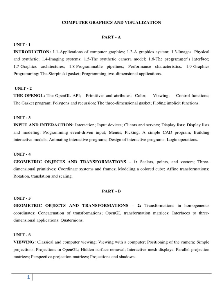 Computer Graphics and Visualization | PDF | Cathode Ray Tube | Computer Graphics