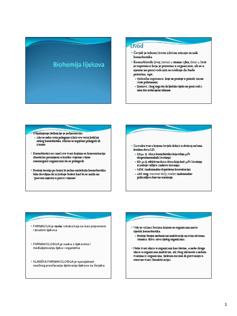 Biohemija Lijekova | PDF
