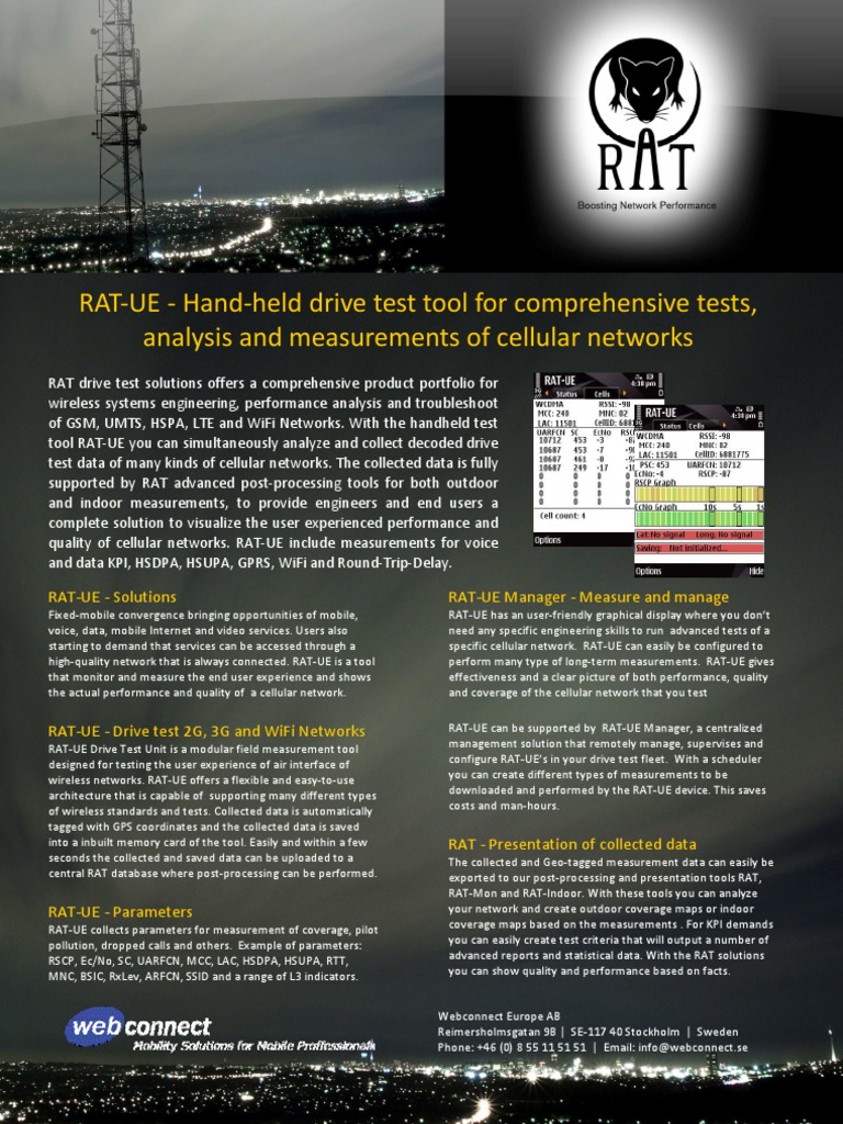RAT-UE - Drive Test Device | Download Free PDF | High Speed Packet ...