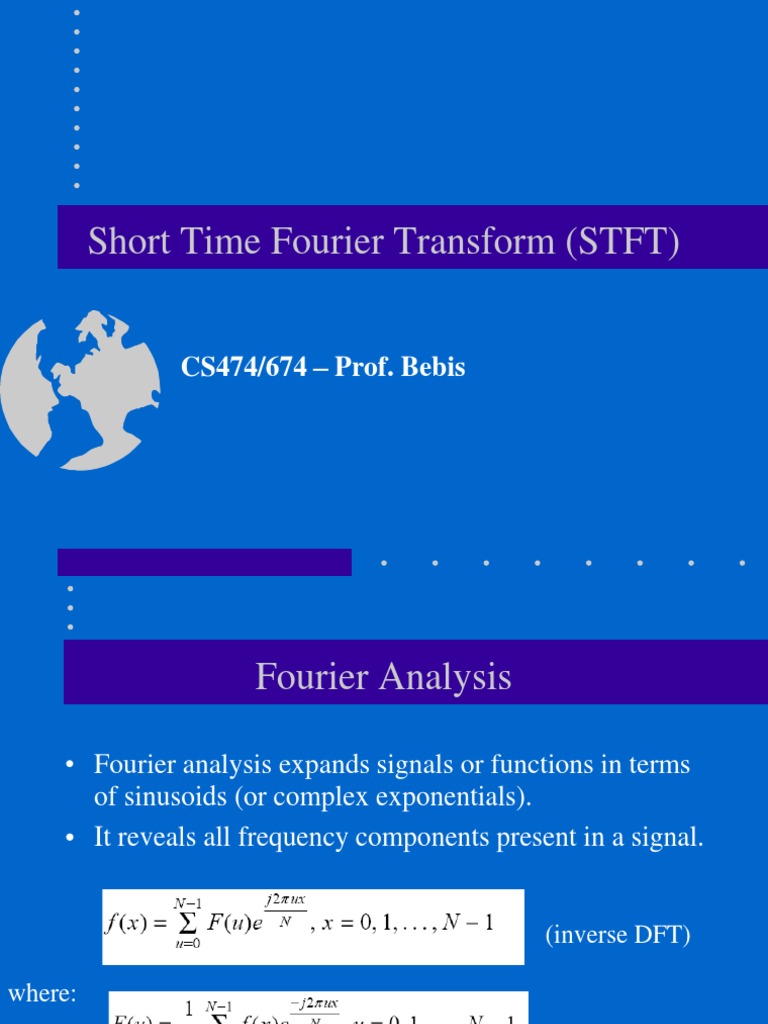 Short-Time Fourier Transform Overview | PDF | Science & Mathematics
